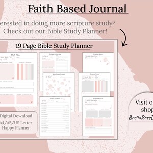 Prayer Journal Bible Study Printable Bible Study Guide - Etsy