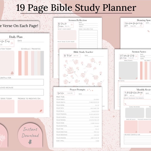 Prayer Journal Bible Study Printable Bible Study Guide - Etsy