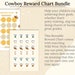 Cowboy Chore Chart for Kids, Chore Chart Bundle, Reward Chart for Boys ...