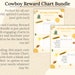 Cowboy Chore Chart for Kids, Chore Chart Bundle, Reward Chart for Boys ...