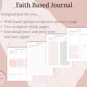 Prayer Journal Bible Study Printable Bible Study Guide - Etsy