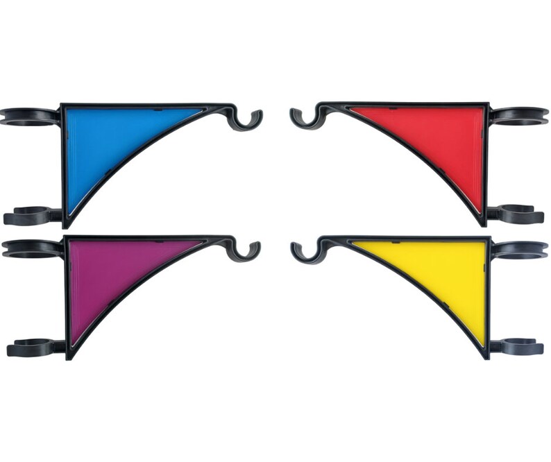 2 PCS Hangs EZ Fence Post Hangers With Purple Panel Inserts(plant ...