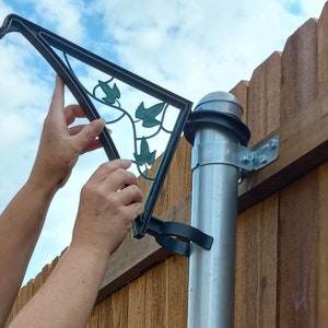 2 PCS Hangs EZ Fence Post Hangers With Ivy Inserts(plant Hanger, Garden ...