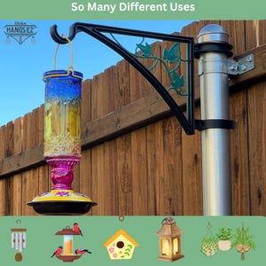 2 PCS Hangs EZ Fence Post Hangers With Ivy Inserts(plant Hanger, Garden ...