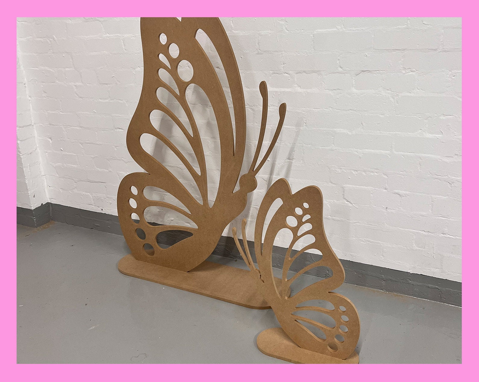 Butterfly Backdrop MDF Custom Colours - Etsy UK