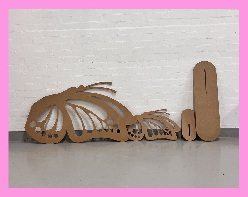 Butterfly Backdrop MDF Custom Colours - Etsy UK