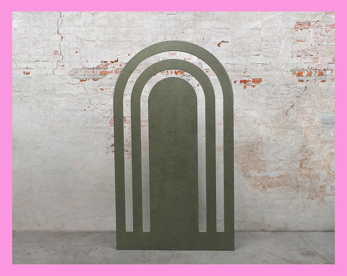 Rainbow Arch Backdrop MDF Custom Colours - Etsy