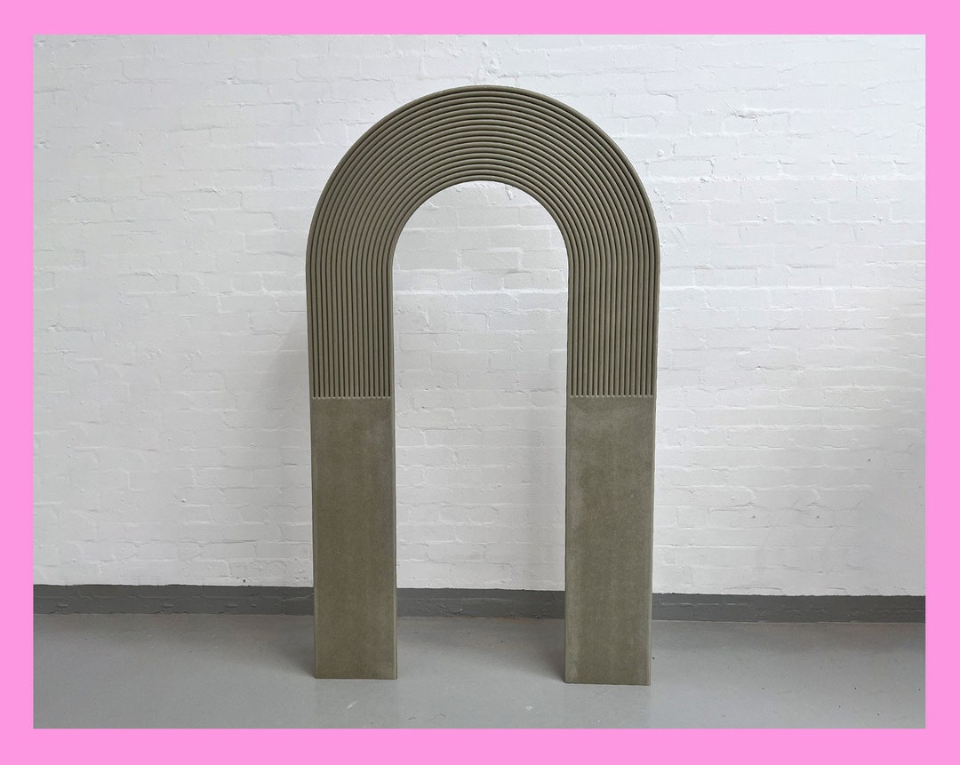 Hollow Half Ripple Arch Backdrop MDF Custom Colours - Etsy UK