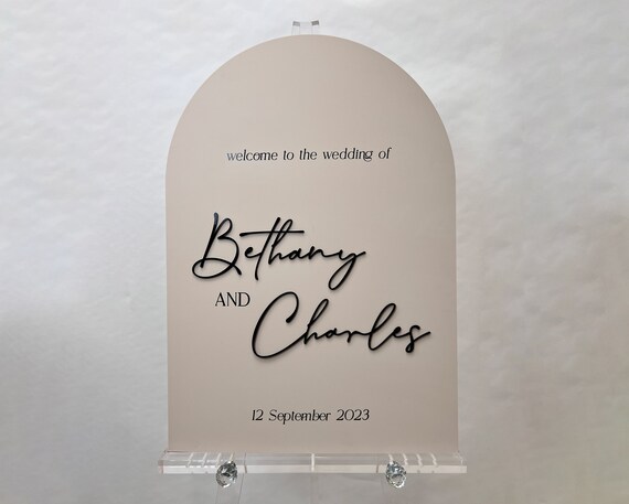 Acrylic Welcome Sign Welcome Sign Wedding Welcome Sign - Etsy
