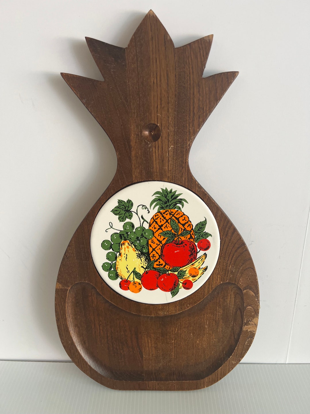 Retro Fruit 70s Tile Cheese Board Charcuterie Maison International - Etsy