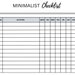 3 Kinds of Checklist, Printable, Cleaning Checklist, Minimalist ...