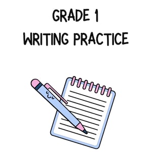 Grade 1 Writing Practice English Packet, First Grade Writing Practice ...