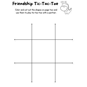 Printable Bundle Friendship Day Sheet Activities , Simple Valentines ...