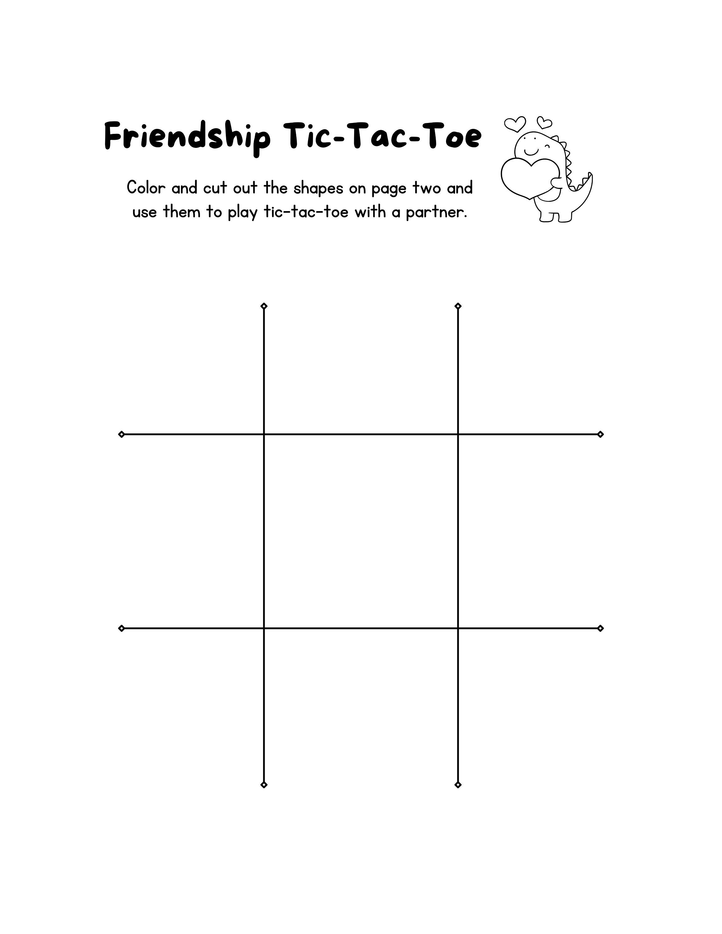Printable Bundle Friendship Day Sheet Activities , Simple Valentines ...