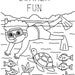 21 Printable Summer Coloring Pages for Children, Beach Fun Coloring ...