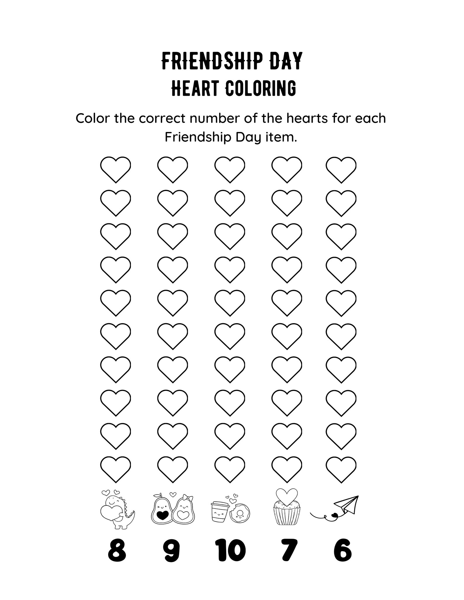 Friendship Day Activity Book, Printable Activity Book, Kindergarten or ...