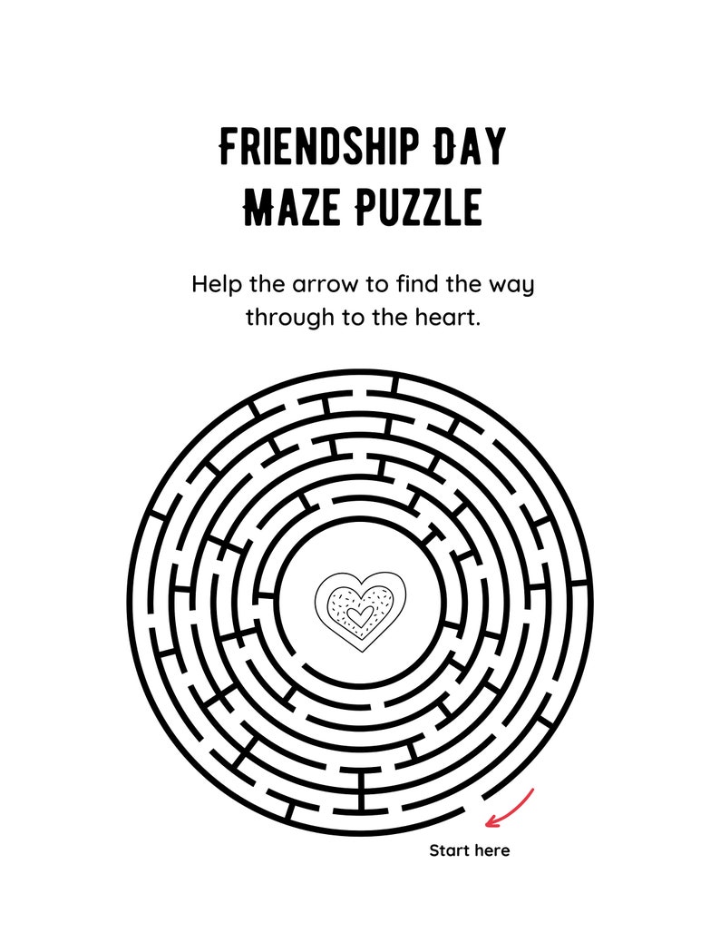 Friendship Day Activity Book, Printable Activity Book, Kindergarten or ...