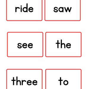 Level 2 Sight Words Flashcards or Memory Game - Etsy