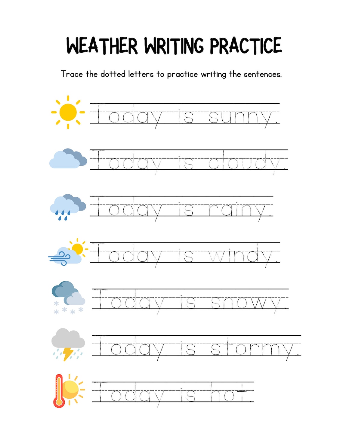 Grade 1 Writing Practice English Packet, First Grade Writing Practice ...
