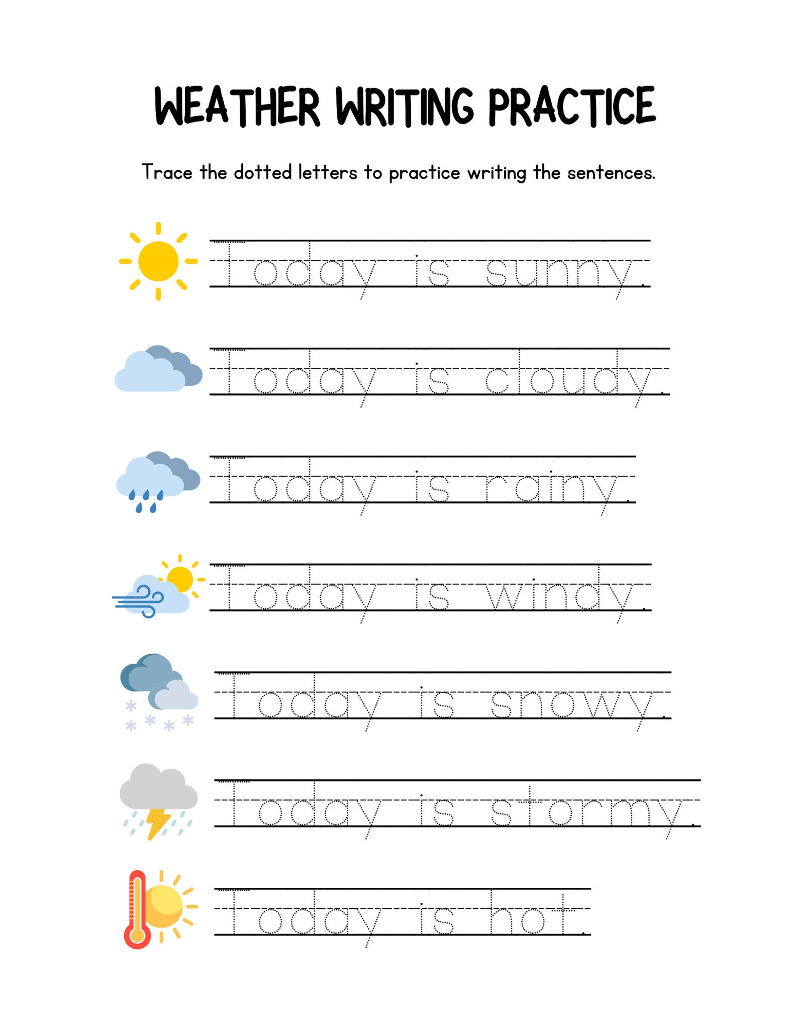 Grade 1 Writing Practice English Packet, First Grade Writing Practice ...