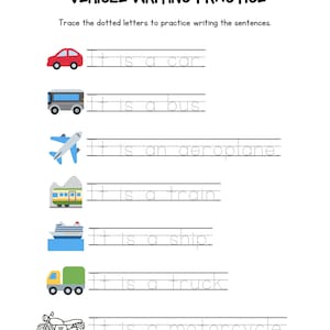 Grade 1 Writing Practice English Packet, First Grade Writing Practice ...