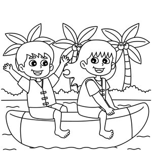 21 Printable Summer Coloring Pages for Children, Beach Fun Coloring ...