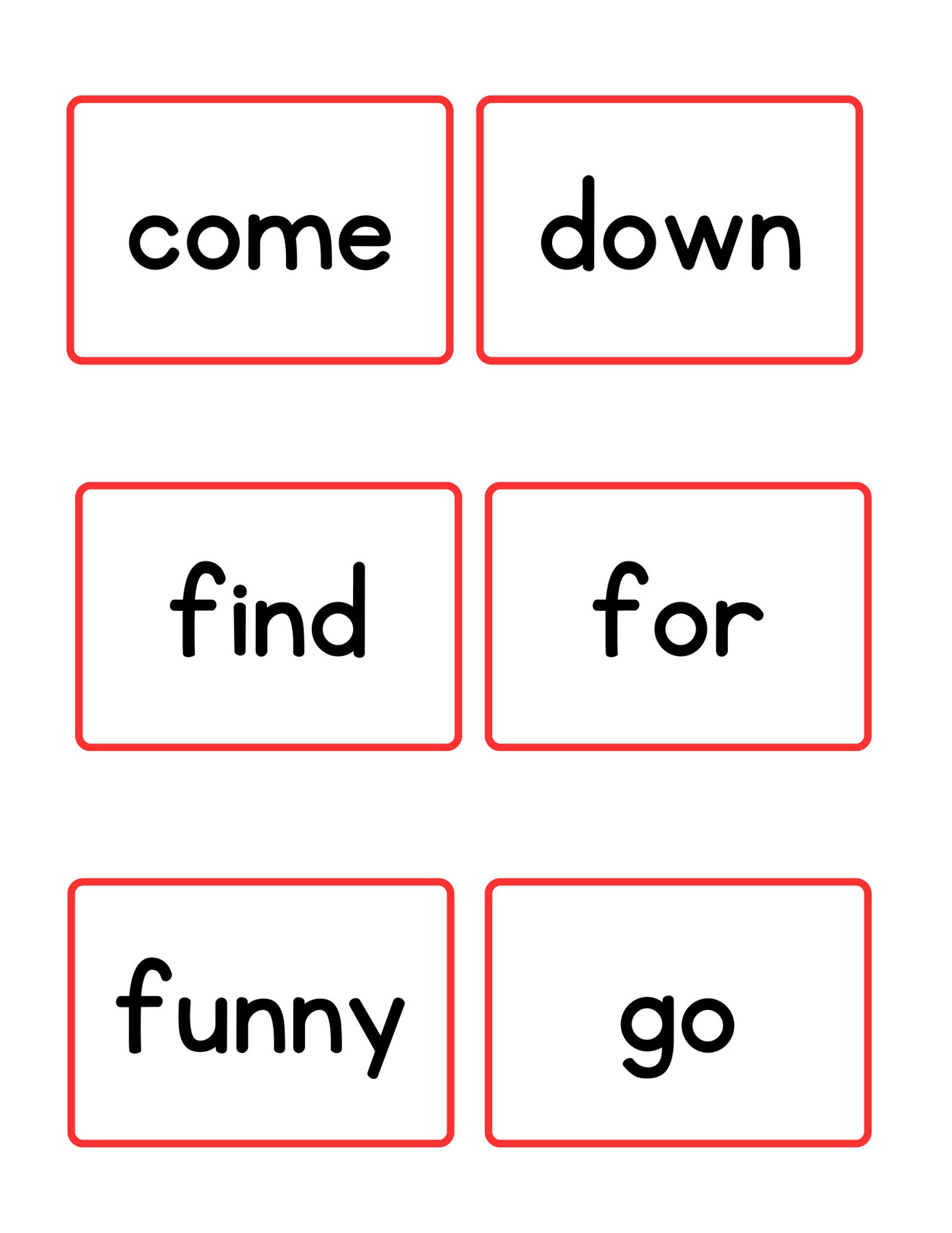 Level 2 Sight Words Flashcards or Memory Game - Etsy