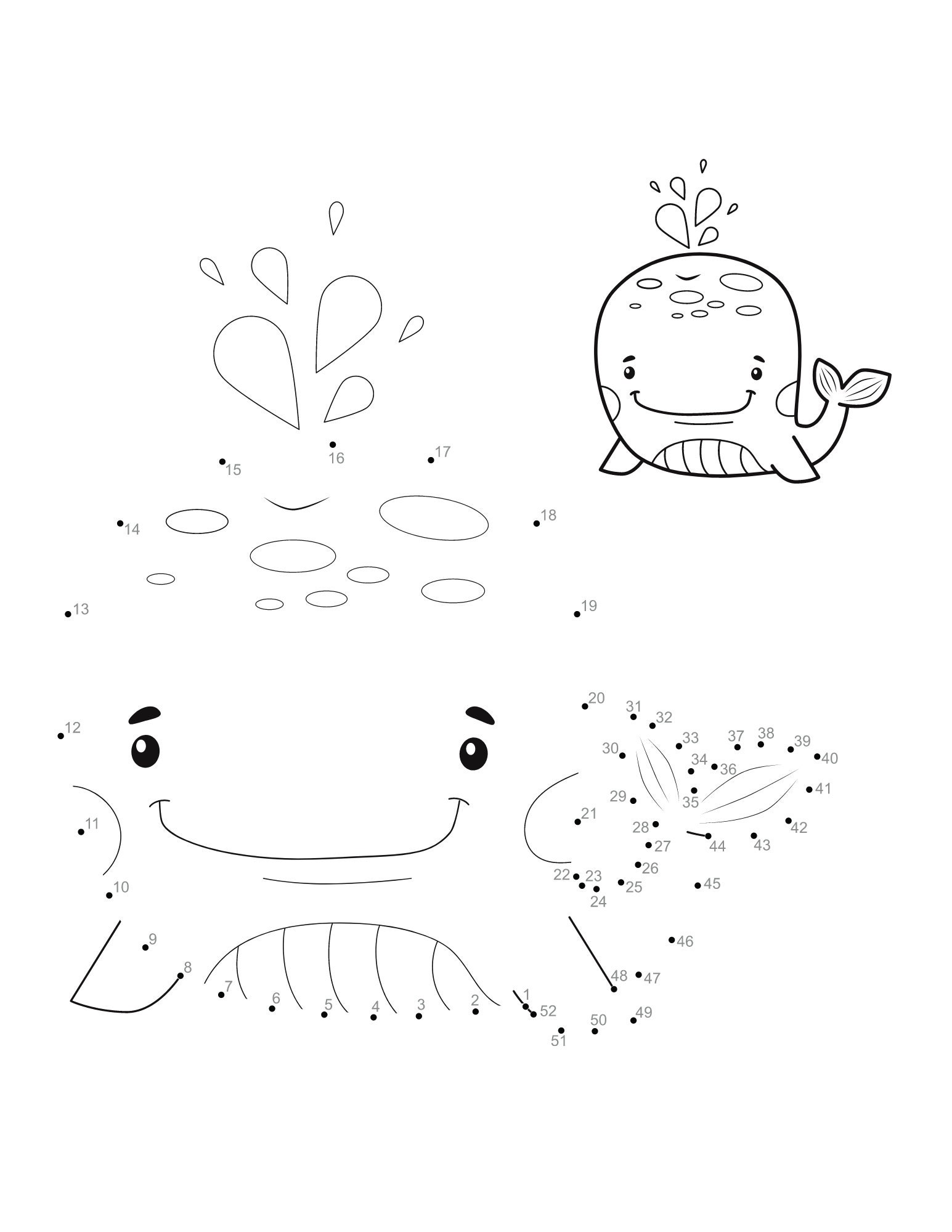 Printable Under the Water Coloring Activity Book, Sea Creatures ...