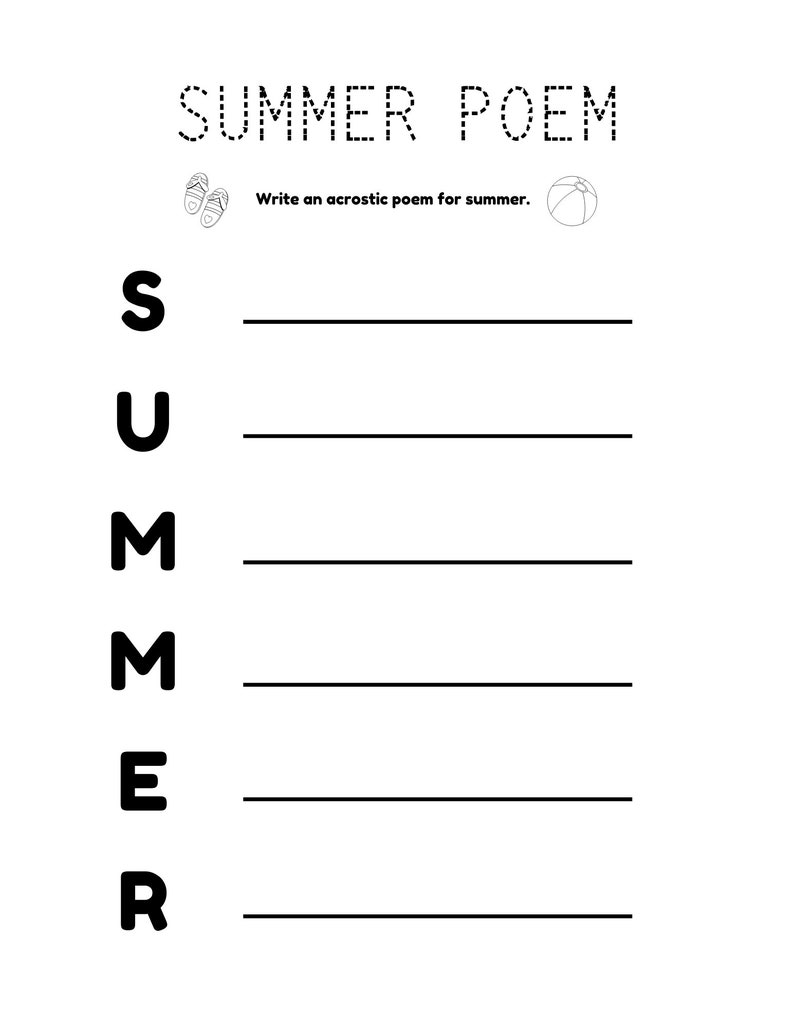 Printable Summer Fun Activity Book!, Children's Summer Activity Book - Etsy