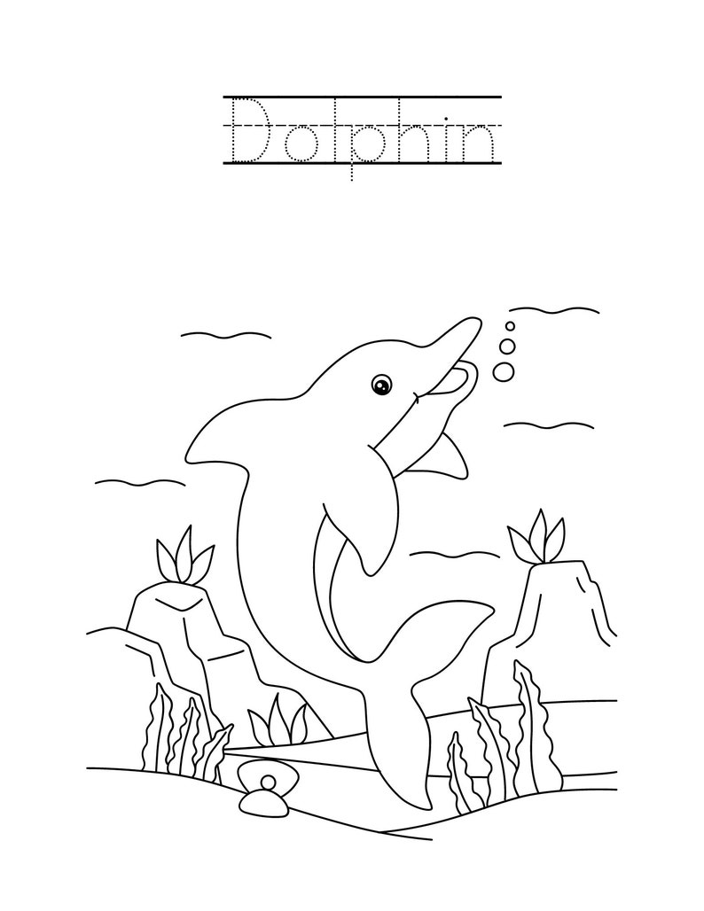 Printable Under the Water Coloring Activity Book, Sea Creatures ...