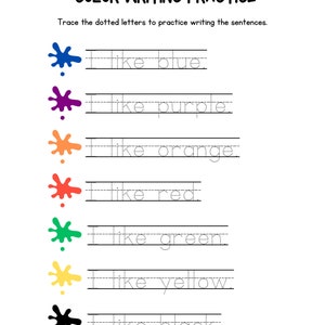 Grade 1 Writing Practice English Packet, First Grade Writing Practice ...