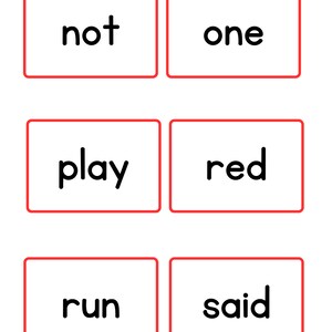 Level 2 Sight Words Flashcards or Memory Game - Etsy