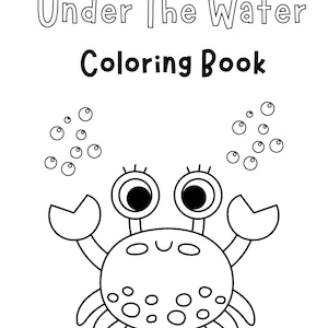 Printable Under the Water Coloring Activity Book, Sea Creatures ...