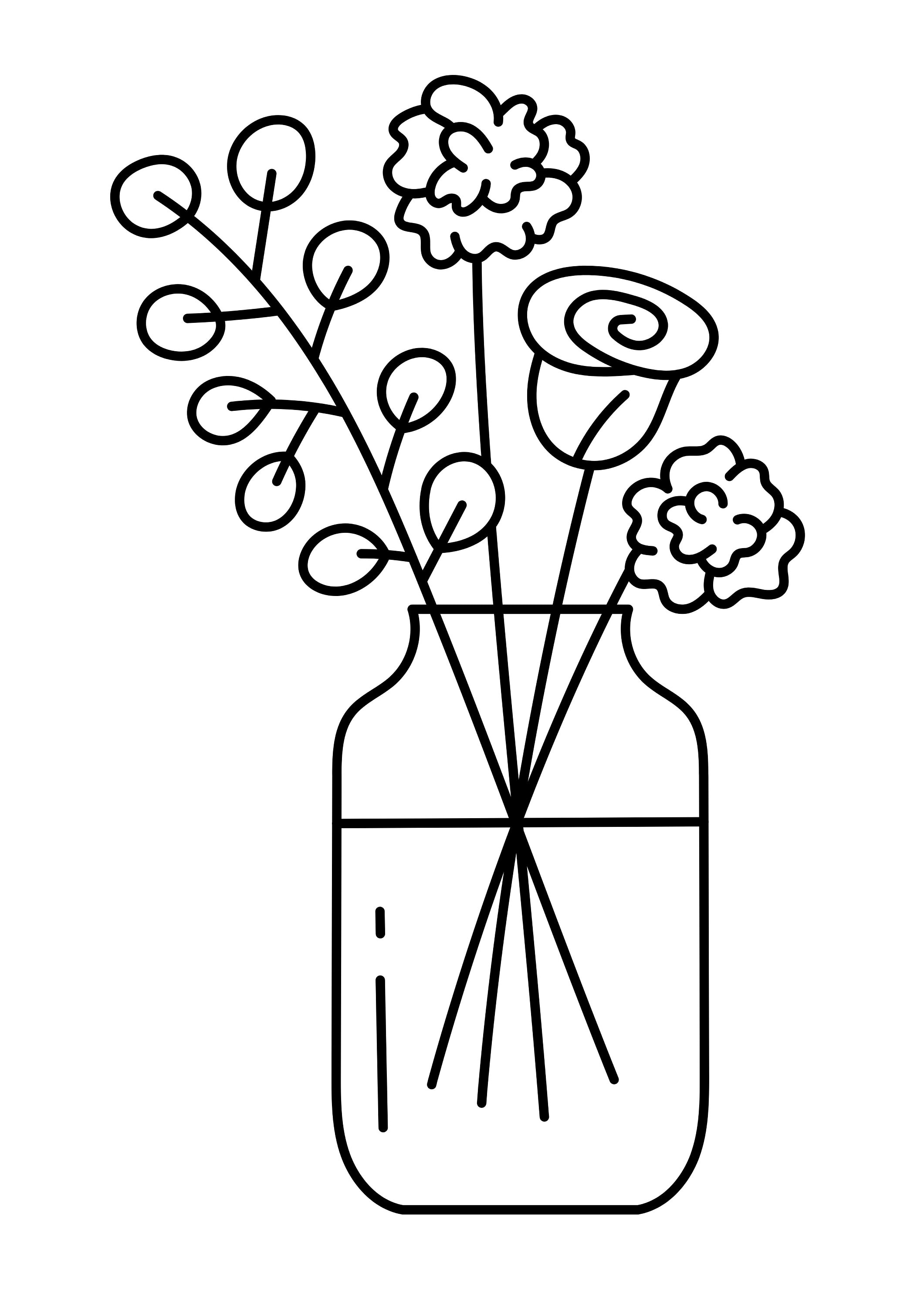 14 Printable Coloring Flower Arrangements Coloring Sheets, Flower ...