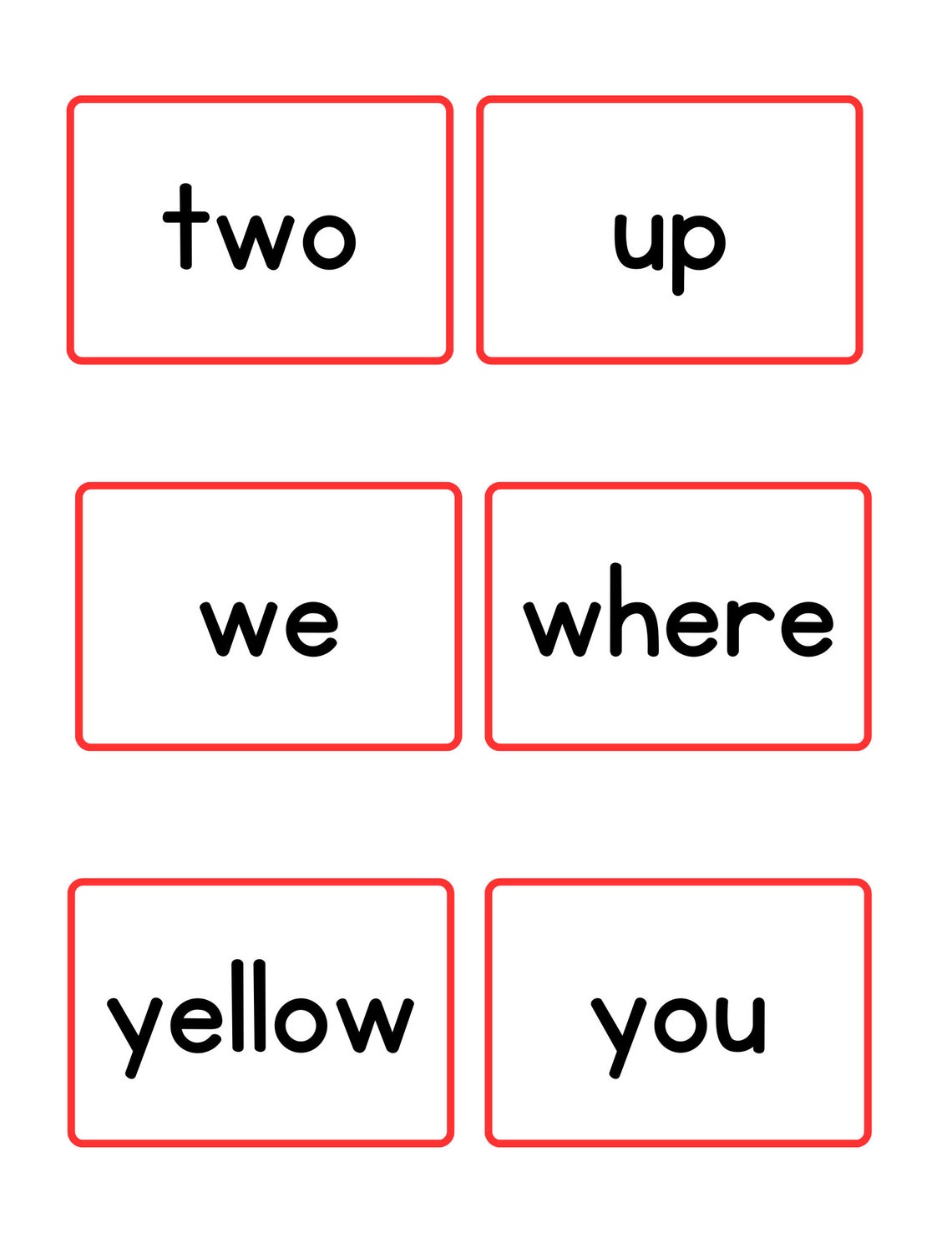 Level 2 Sight Words Flashcards or Memory Game - Etsy