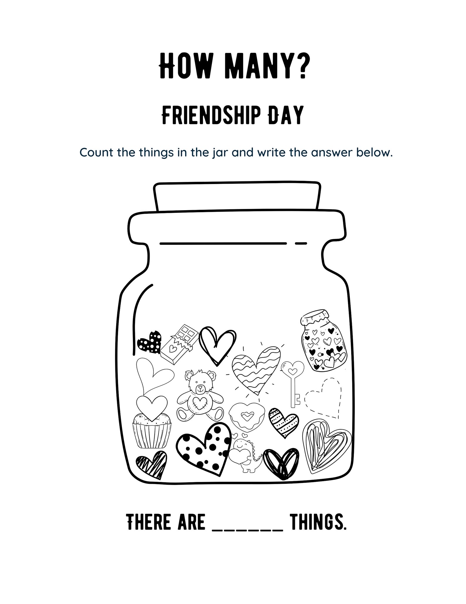 Friendship Day Activity Book, Printable Activity Book, Kindergarten or ...