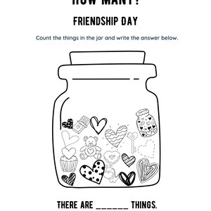 Friendship Day Activity Book, Printable Activity Book, Kindergarten or ...