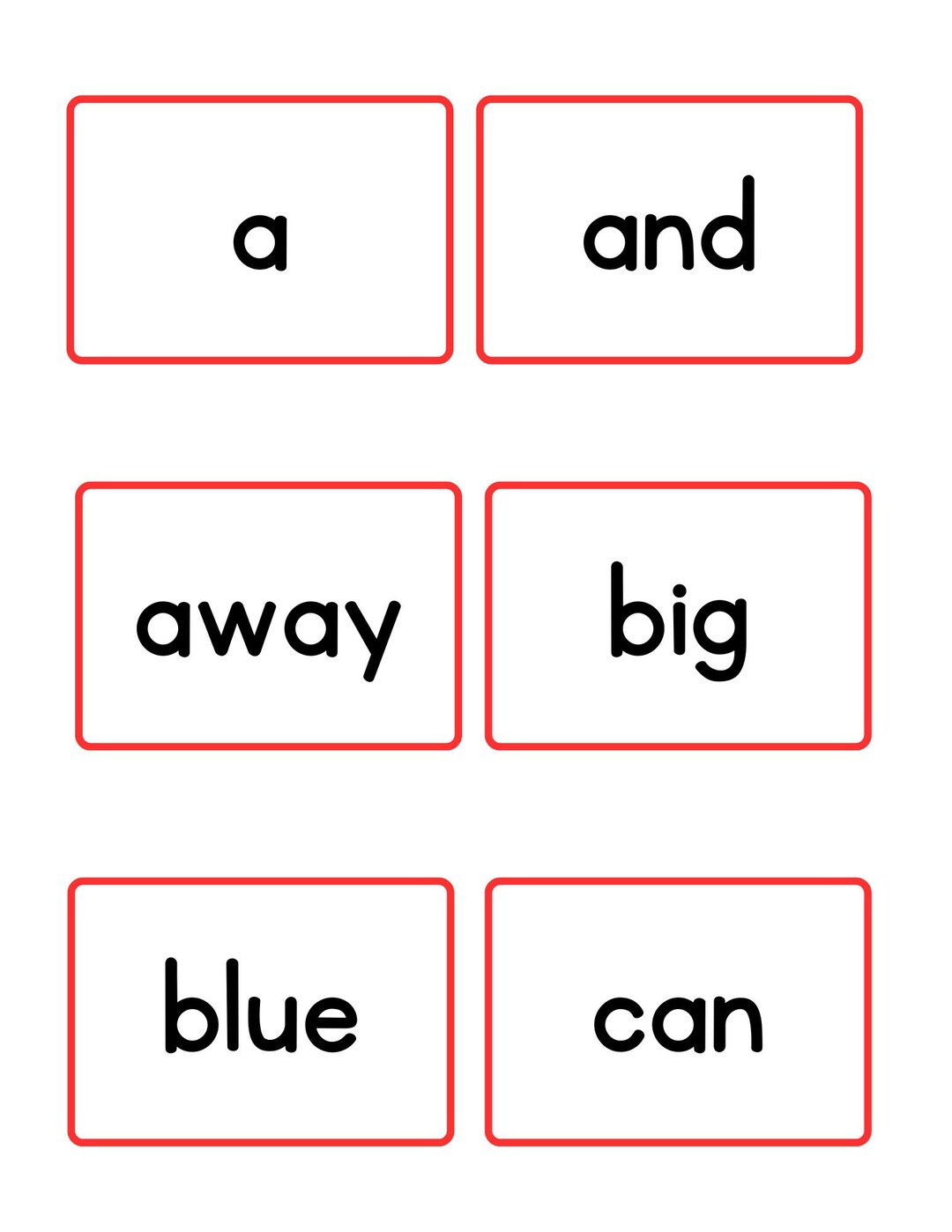 Level 2 Sight Words Flashcards or Memory Game - Etsy