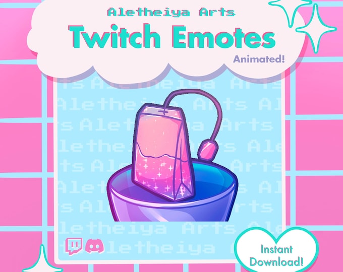 Spill the Tea ANIMATED Emote /for Twitch Discord / Streamer - Etsy