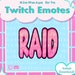 RAID Twitch Emote / Raiding Chat Icon / Transparent PNG Emoji for ...