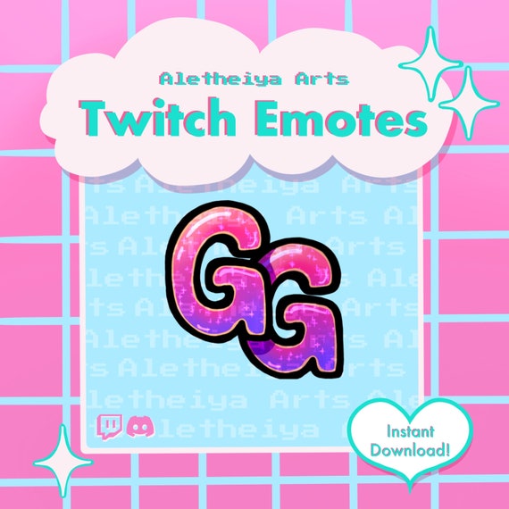 Twitch Emote GG / Good Game Icon / Transparent PNG Emoji for | Etsy