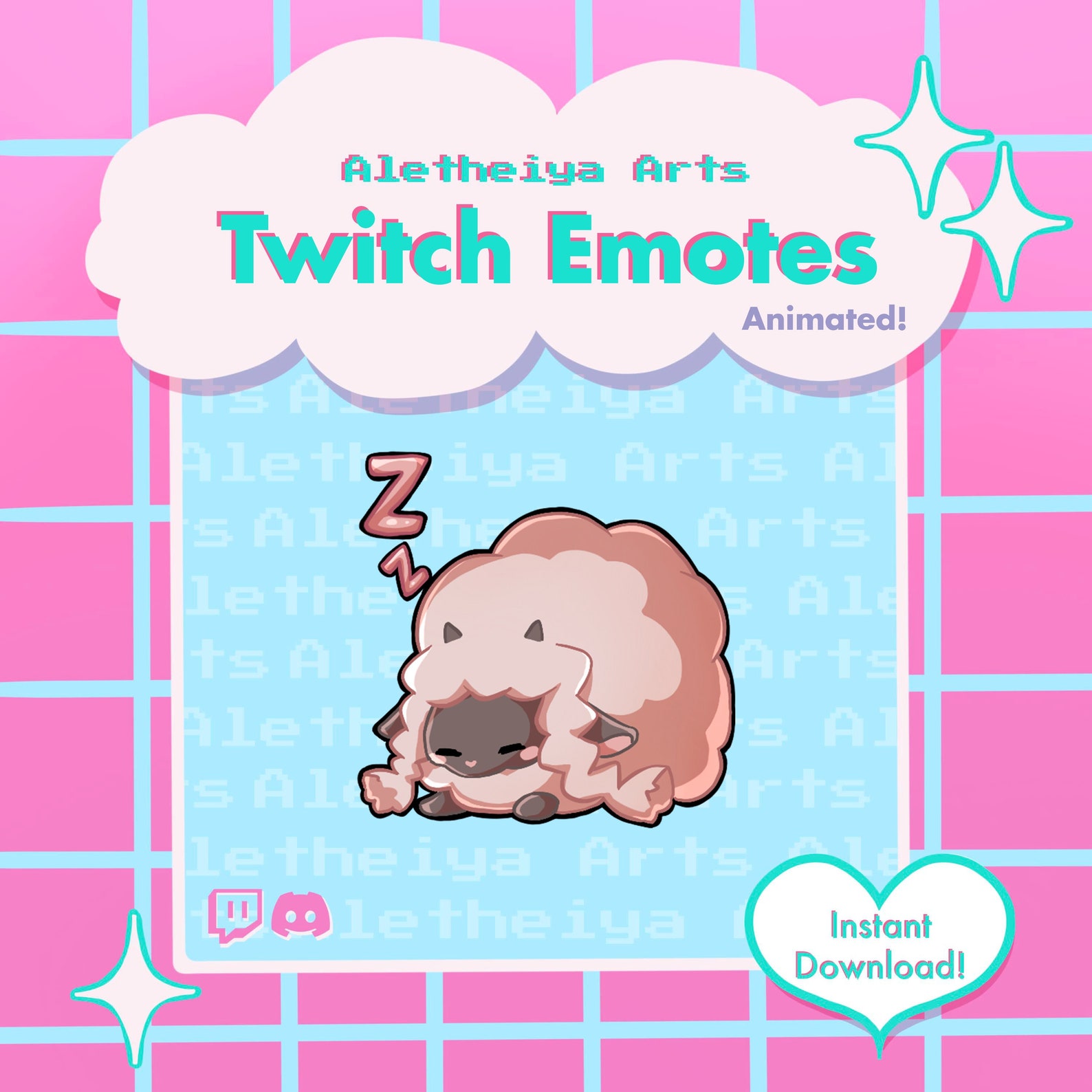 Animated Wooloo Twitch Emote / Pokemon Sheep Icon / Transparent PNG ...