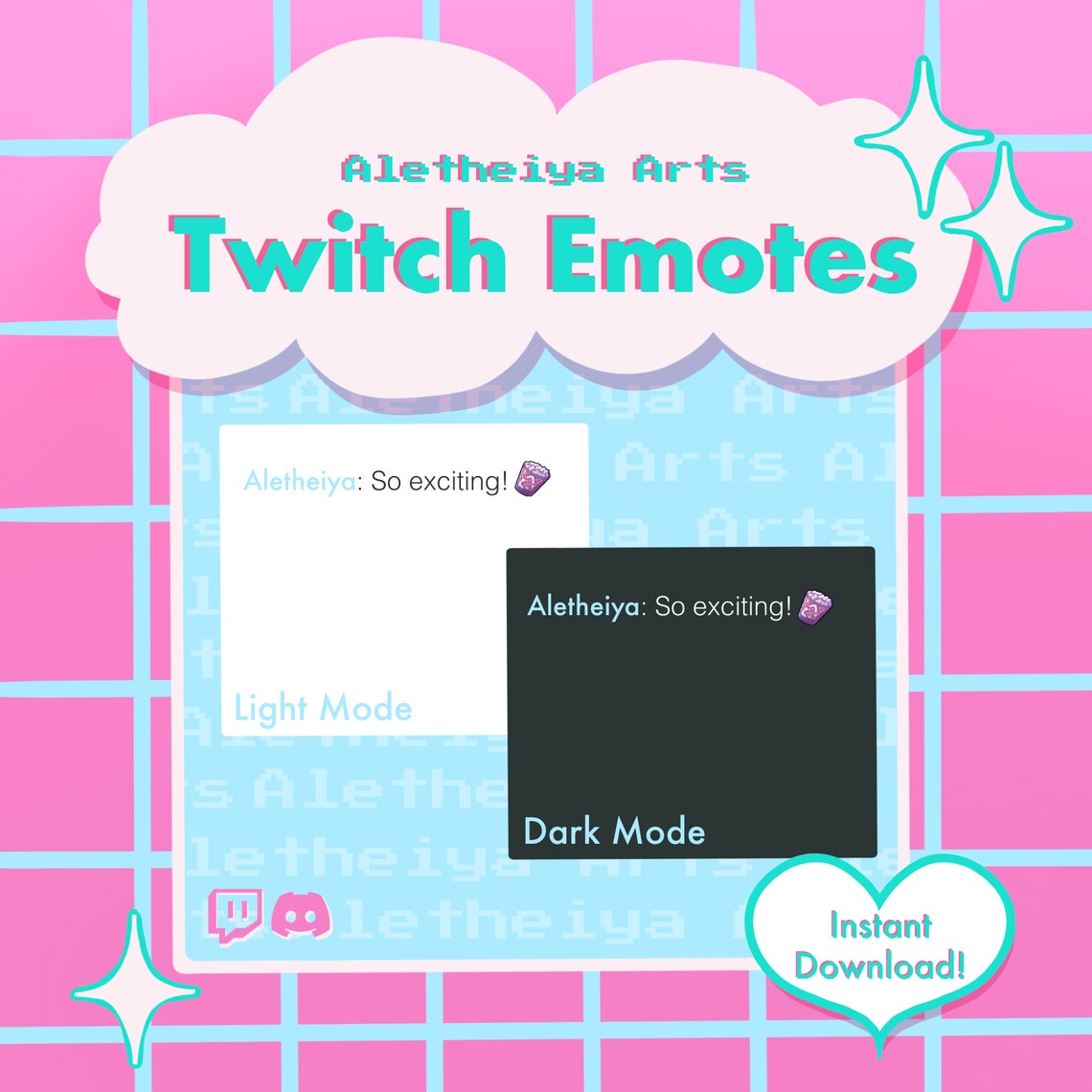 Trash Twitch Emote / Pink Garbage Can Icon / Transparent PNG Emoji for ...