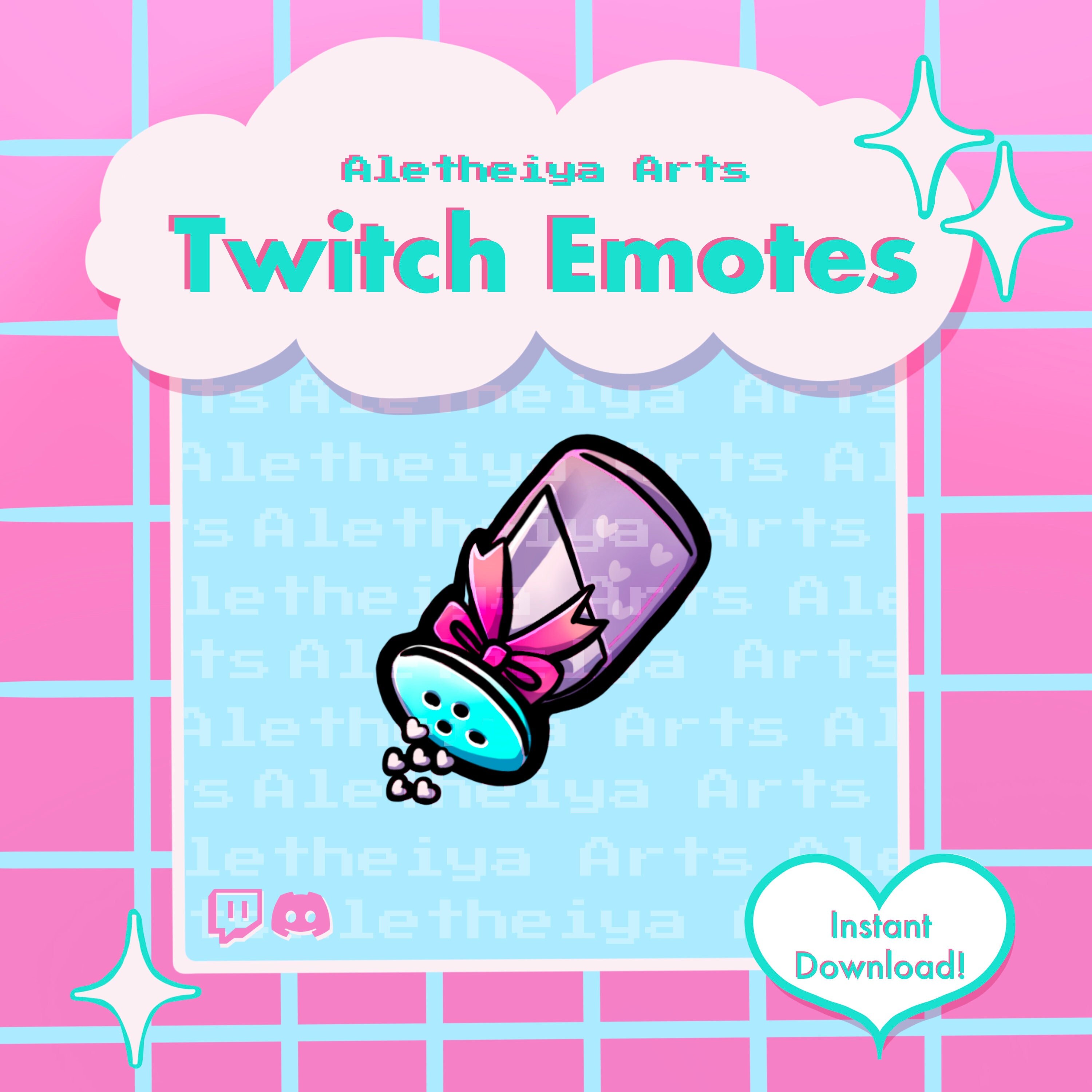 Twitch Emote Salty / Salt Shaker Icon / Transparent PNG Emoji for ...