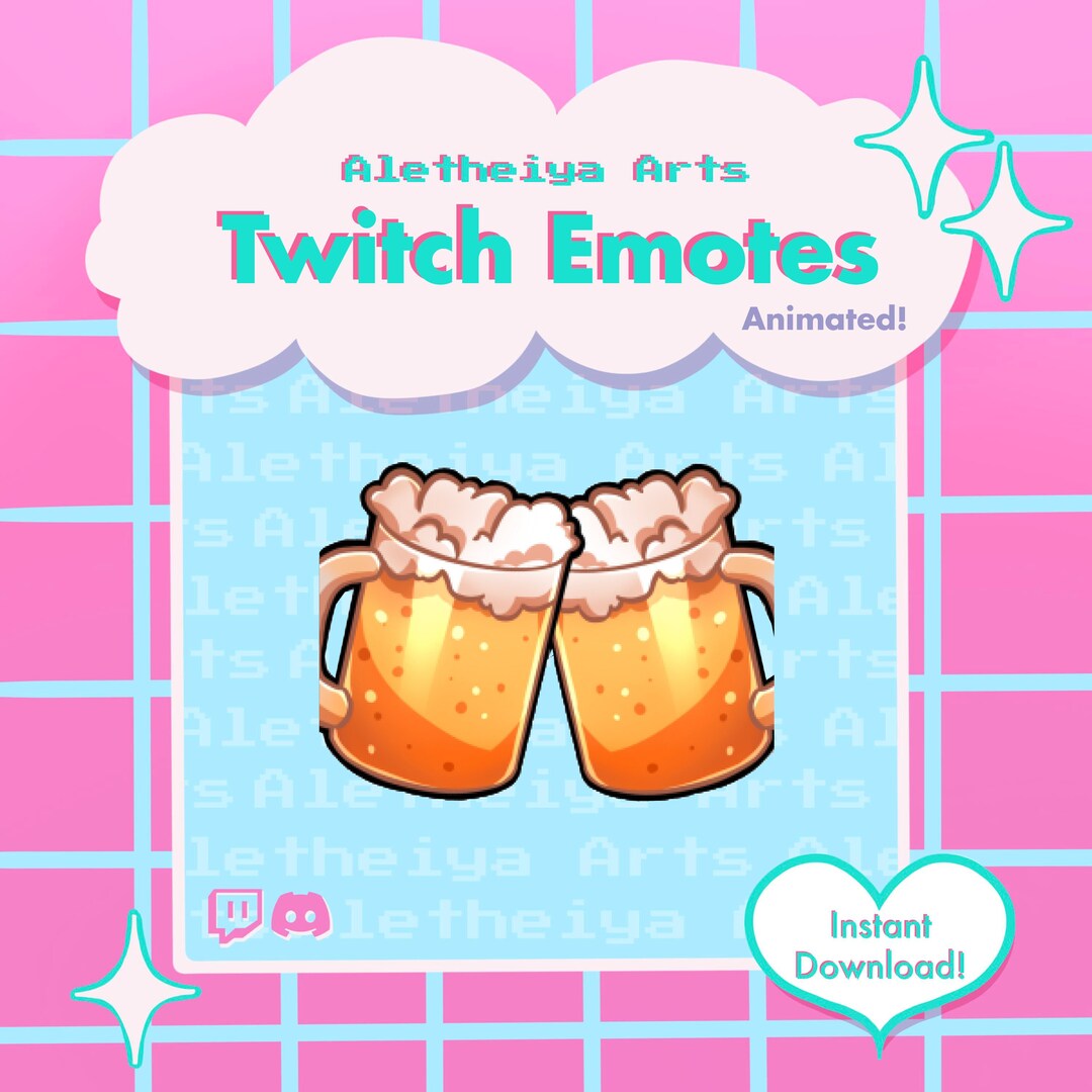 Time for Pints Animated Twitch Emote: Funny Cheers Icon (PNG) - Etsy