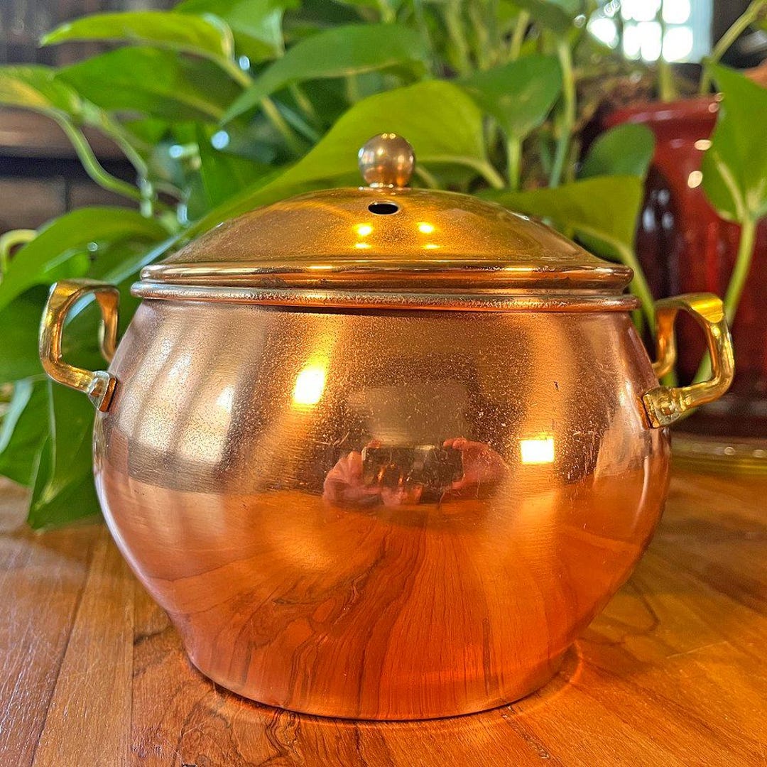 Coppercraft Cauldron With Lid - Etsy