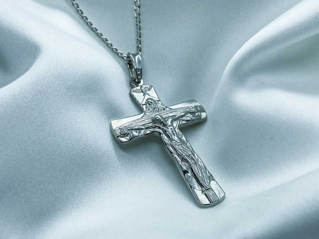 Sterling Silver, Jesus Cross Pendant for Necklace, the Lord's Prayer ...