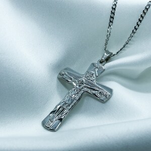 Sterling Silver, Jesus Cross Pendant for Necklace, the Lord's Prayer ...