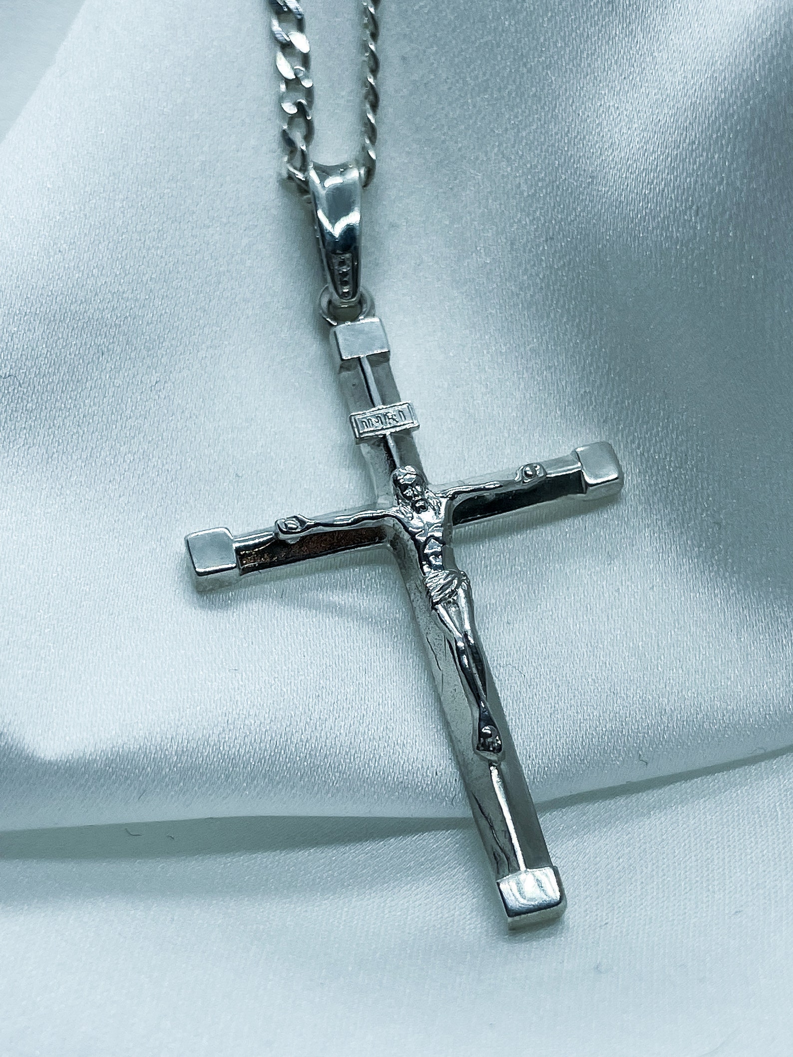 Jesus Christ Silver Cross Pendant for Necklace - Exquisite Design - Etsy