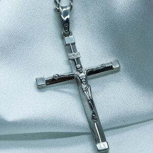 Jesus Christ Silver Cross Pendant for Necklace - Exquisite Design - Etsy